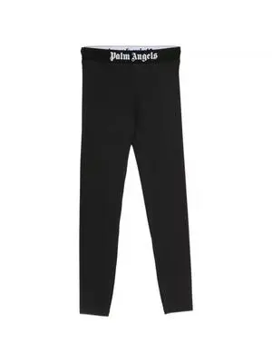 Palm Angels Logo-waistband Leggings