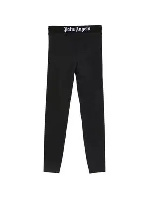 Palm Angels Logo-waistband Leggings