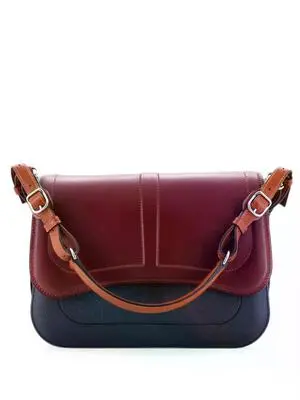 Hermès Harnais Epsom And Tadelakt Shoulder Bag - Blue
