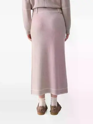 Liu Jo Midi Skirt In Silk Blend