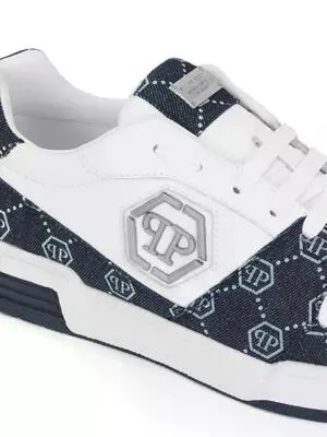 Philipp Plein Low-top Sneakers P-force Denim Monogram