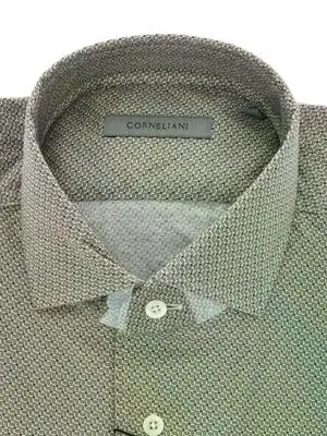 Corneliani Patterned French-collar Shirt