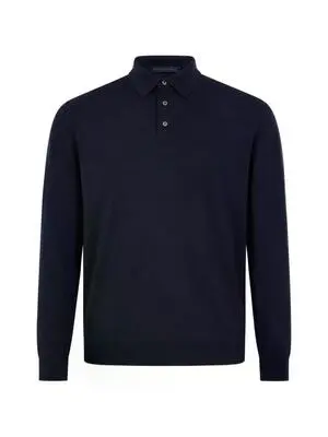 Kiton Long-sleeve Polo Shirt - Blue