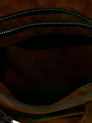 Moschino Tie Detailed Handbag - Brown