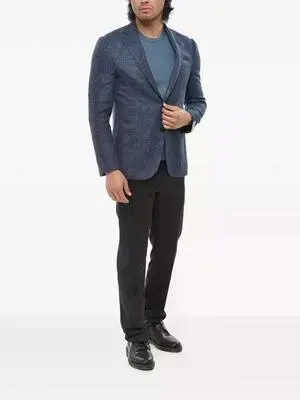 Corneliani Check-pattern Single-breasted Blazer