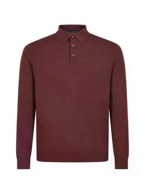 Kiton Long-sleeve Polo Shirt - Red
