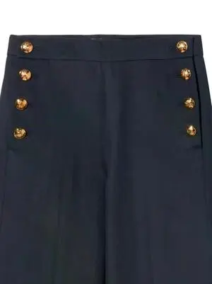 NILI LOTAN Reed Button-embellished Trousers