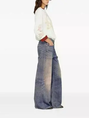 DIESEL® D-sire Relaxed Fit Low Waist Wide Leg Jeans