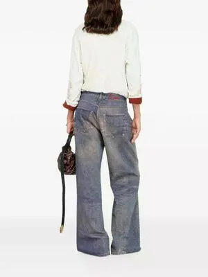 DIESEL® D-sire Relaxed Fit Low Waist Wide Leg Jeans