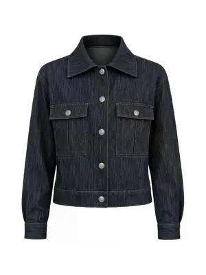 Eleventy Button-up Denim Jacket - Blue