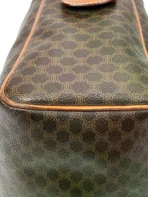 Celine Small Macadam Leather-trim Tote Bag