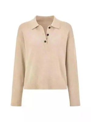 ARLO MOTT Berry Polo-collar Sweater