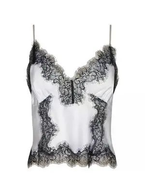 L'Agence Kimber Lace-trim Camisole - White