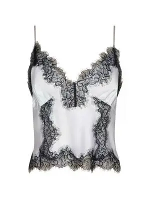 L'Agence Kimber Lace-trim Camisole - White