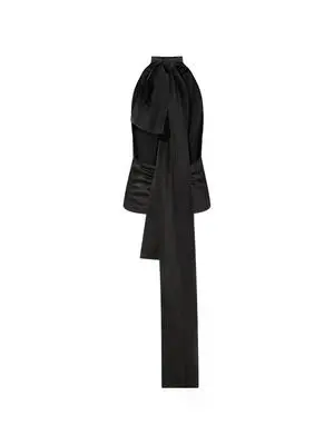 Anna October Demetra Polka-dot Halterneck Top