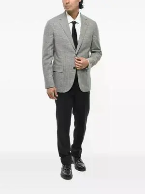 Corneliani District-check Wool Blazer