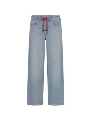 Rag & Bone Rb Miramar Denim-print Drawstring Trousers