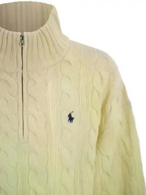 Polo Ralph Lauren Cable Wool-cashmere Half-zip Jumper