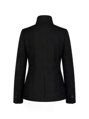 HANNES ROETHER Piped-trim High-neck Cardigan