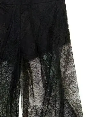 Blumarine Patchwork Lace Wide Leg Trousers