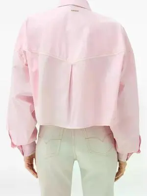 Versace Cotton-poplin Crop Shirt