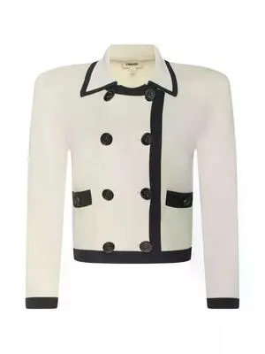 L'Agence Janu Double-breasted Jacket - White