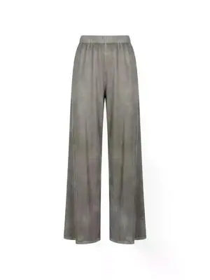 Avant Toi Elasticated-waistband Palazzo Pants - Grey