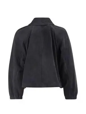 Max Mara Suede Raglan-sleeve Jacket