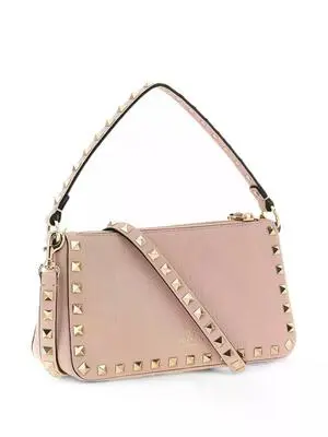 Valentino Garavani Rockstud Leather Shoulder Bag - Pink