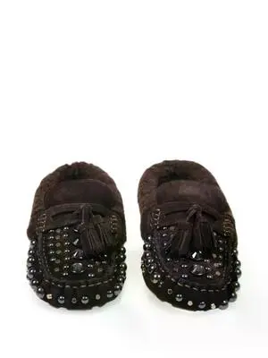 STRATEGIA SHOES Studded Tassel Loafers