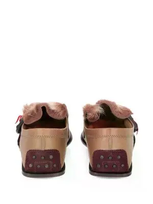 TOD'S Faux-fur Buckle Loafers
