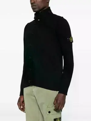 Stone Island Lambswool Jumper - Black