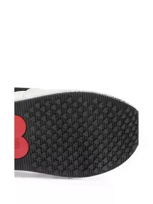Moschino Mesh-panel Leather Sneakers