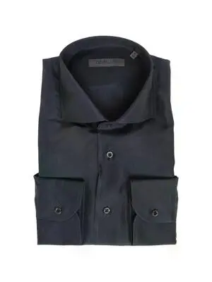 Corneliani Long-sleeve Silk Shirt - Blue