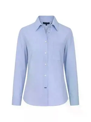 PATRICK ASSARAF Striped Long-sleeve Shirt - Blue