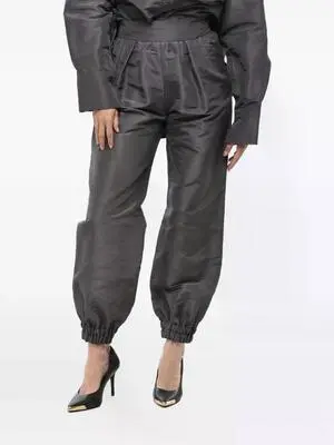 SUPER BLOND Silk Organza Balloon Trousers - Grey