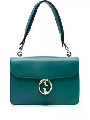 Gucci 2021-2026 Medium Calfskin 1973 Flap Shoulder Bag - Blue