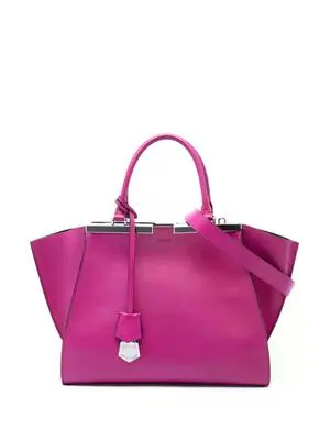 Fendi 2010-2026 Medium Calfskin 3jours Satchel - Purple