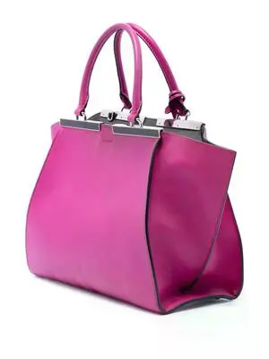 Fendi Calfskin 3 Jours Satchel - Purple