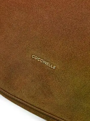 COCCINELLE Suede Logo-print Tote Bag