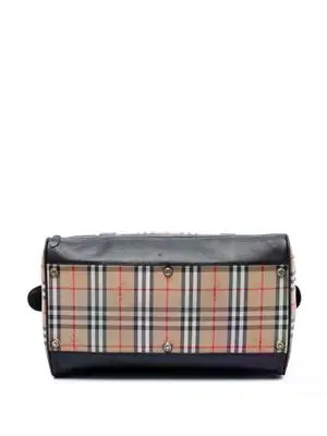 Burberry Haymarket Check Canvas Travel Bag - Neutrals