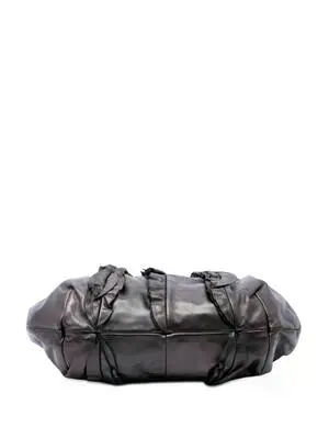 Prada Metallic Nappa Mordore Ruffle Tote Bag