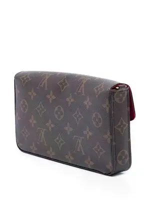 LOUIS VUITTON Monogram Pochette Felicie Crossbody Bag - Brown