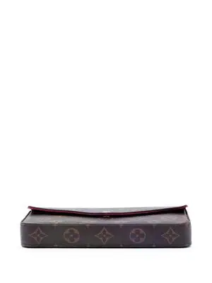 LOUIS VUITTON Monogram Pochette Felicie Crossbody Bag - Brown