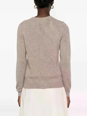 Eric Bompard Crew Neck Cardigan - Neutrals
