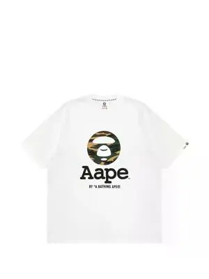 AAPE BY *A BATHING APE Camouflage-print T-shirt - White