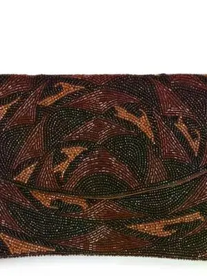 Vintage Beaded-pattern Shoulder Bag