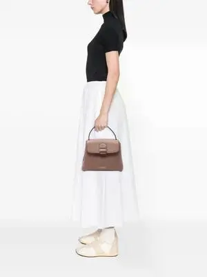 Burberry 2000-2017 Small Calfskin And House Check Camberley Satchel - Brown