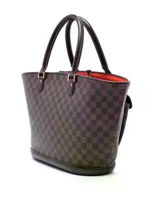 LOUIS VUITTON Damier Ebene Manosque Gm Tote Bag