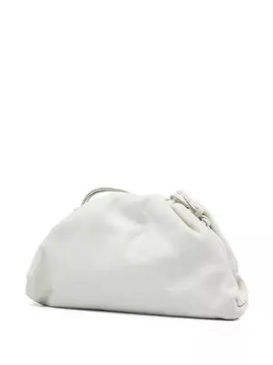 Bottega Veneta Lambskin The Mini Pouch Crossbody Bag - White